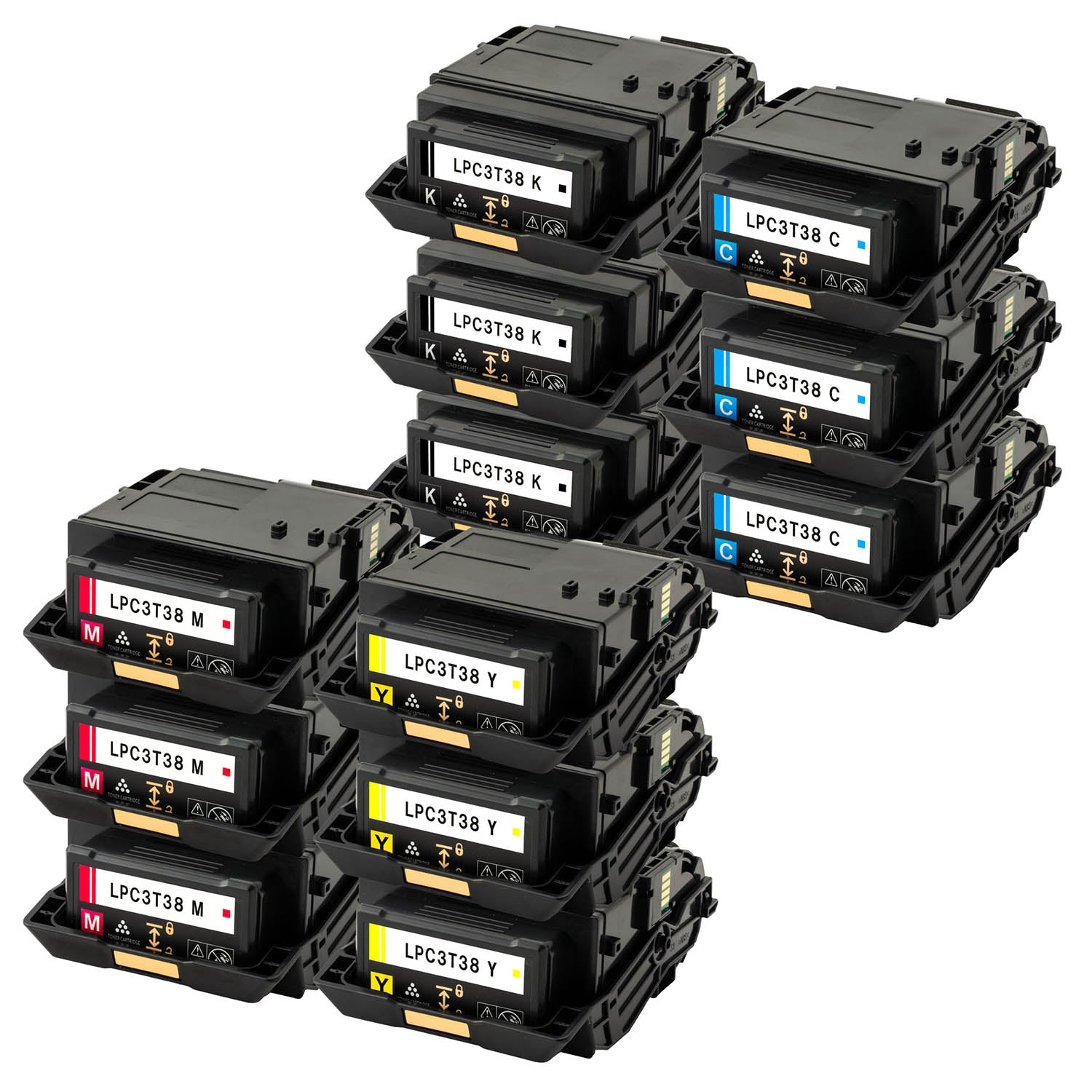 エプソン用 LPC3T38 互換トナー 4色セット Mサイズ エプソン用 LPC3T38 互換トナー 4色セット Mサイズ